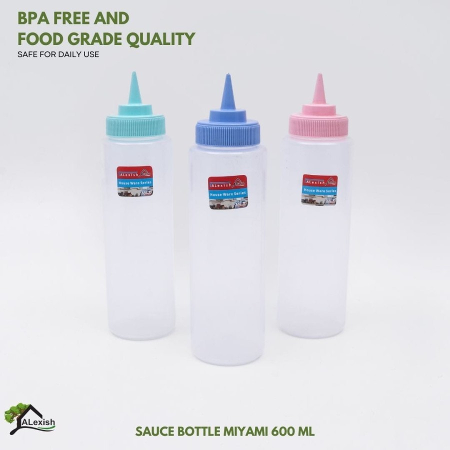 Jual Botol Kecap Saos 600 ML Plastik Refill Botol Isi Ulang Tempat Saos ...