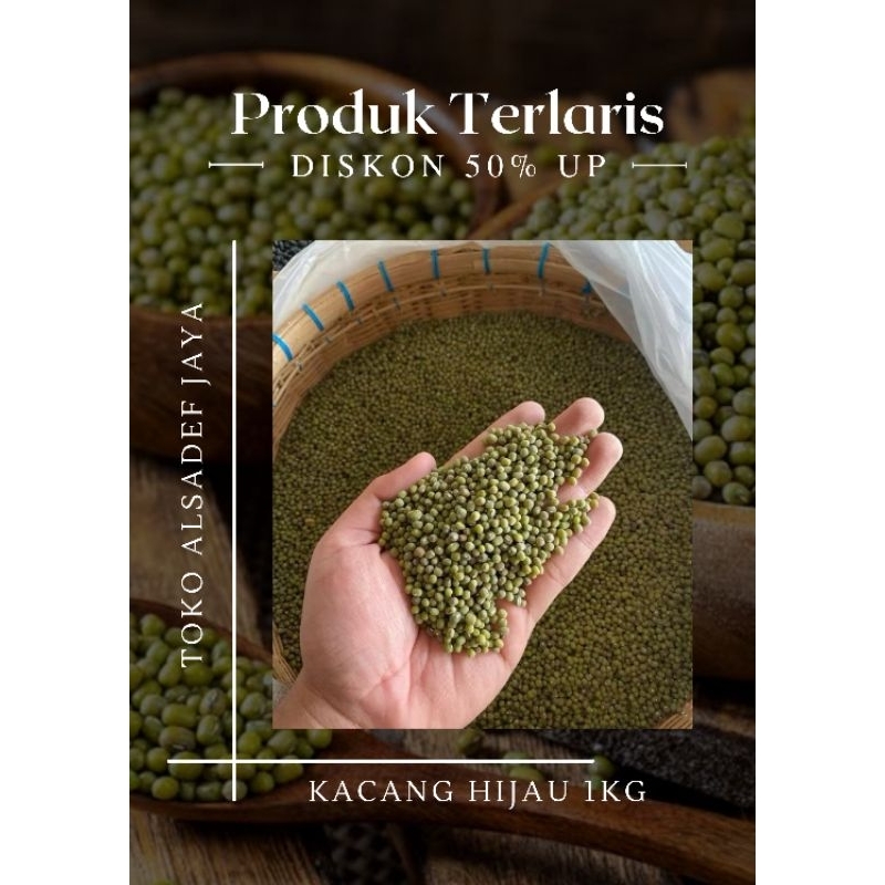 Jual KACANG HIJAU 1Kg/1000g | KACANG IJO BUBUR - BENIH/BIBIT - ISI KUE | GREEN MUNG BEAN MURAH ...