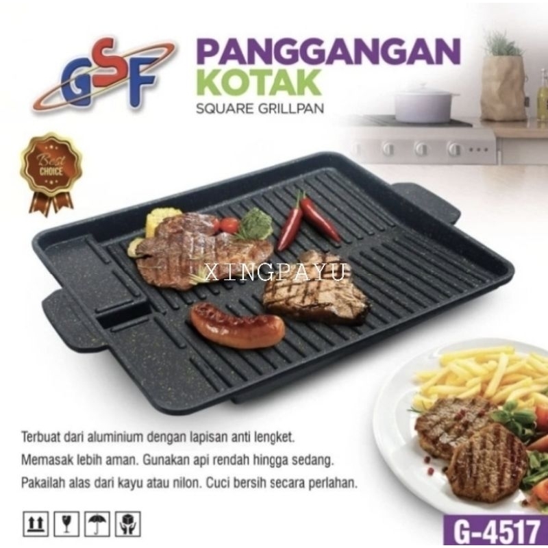 Jual Tempat Panggangan BBQ Multi grill pan Q2 GSF TD | Shopee Indonesia