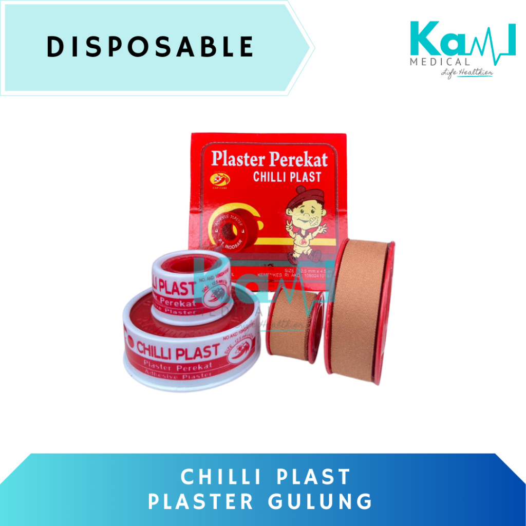 Jual CHILI PLAST - Plester Rol Kain | Plester Perekat | Plester Luka ...