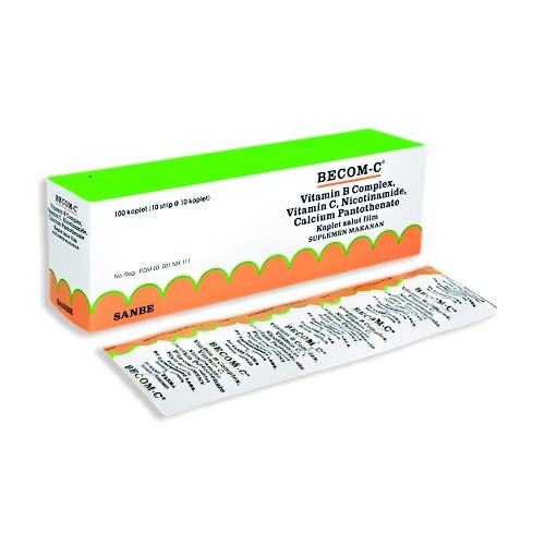 Jual BECOM-C 10 TAB PERSTRIP MULTIVITAMIN | Shopee Indonesia