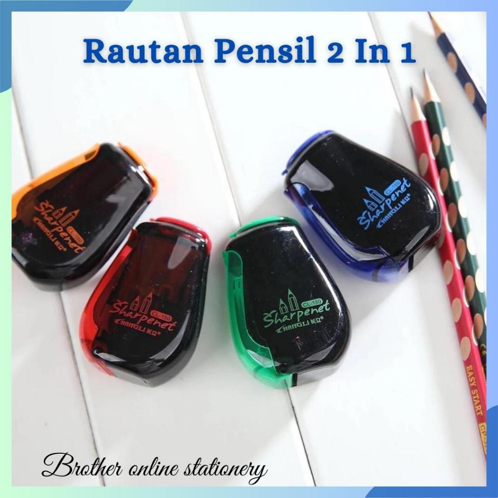 Jual BOS Serutan Pensil 2 Lubang/Pencil Sharpener/Peruncing Pensil ...