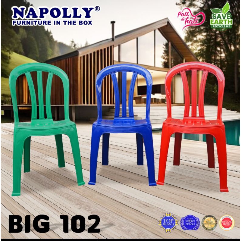 Jual Paket 25 Kursi Sender Plastik Napolly Kursi Hajatan Pesta Makan BIG 102 Napoly Napoli ...