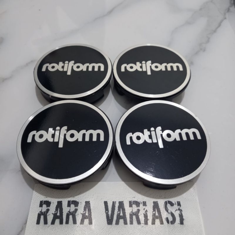 Jual dop roda tutup velg mobil racing tulisan rotiform diameter 6 cm ...