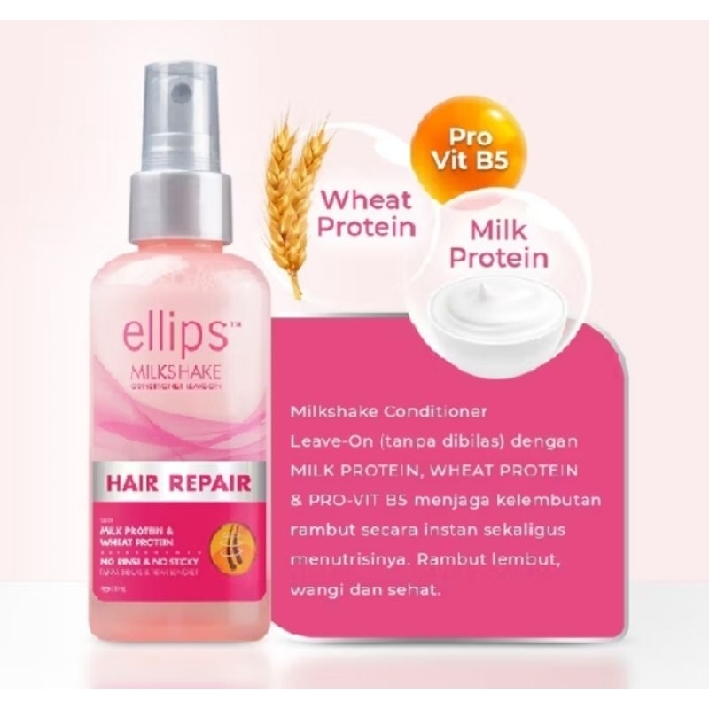Jual Ellips Hair Repair Milkshake Conditioner Leave-On 110ml | Shopee ...