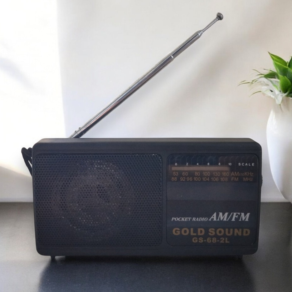 Jual Radio Portable FM AM Portable Radio Warna Hitam Free Earphone ...