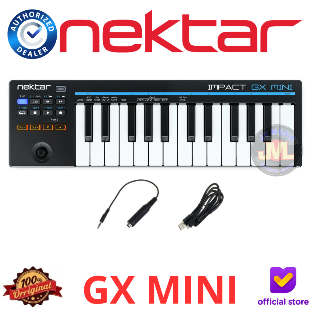 Jual Nektar GX Mini 25-Keys MIDI Keyboard Controller | Shopee Indonesia