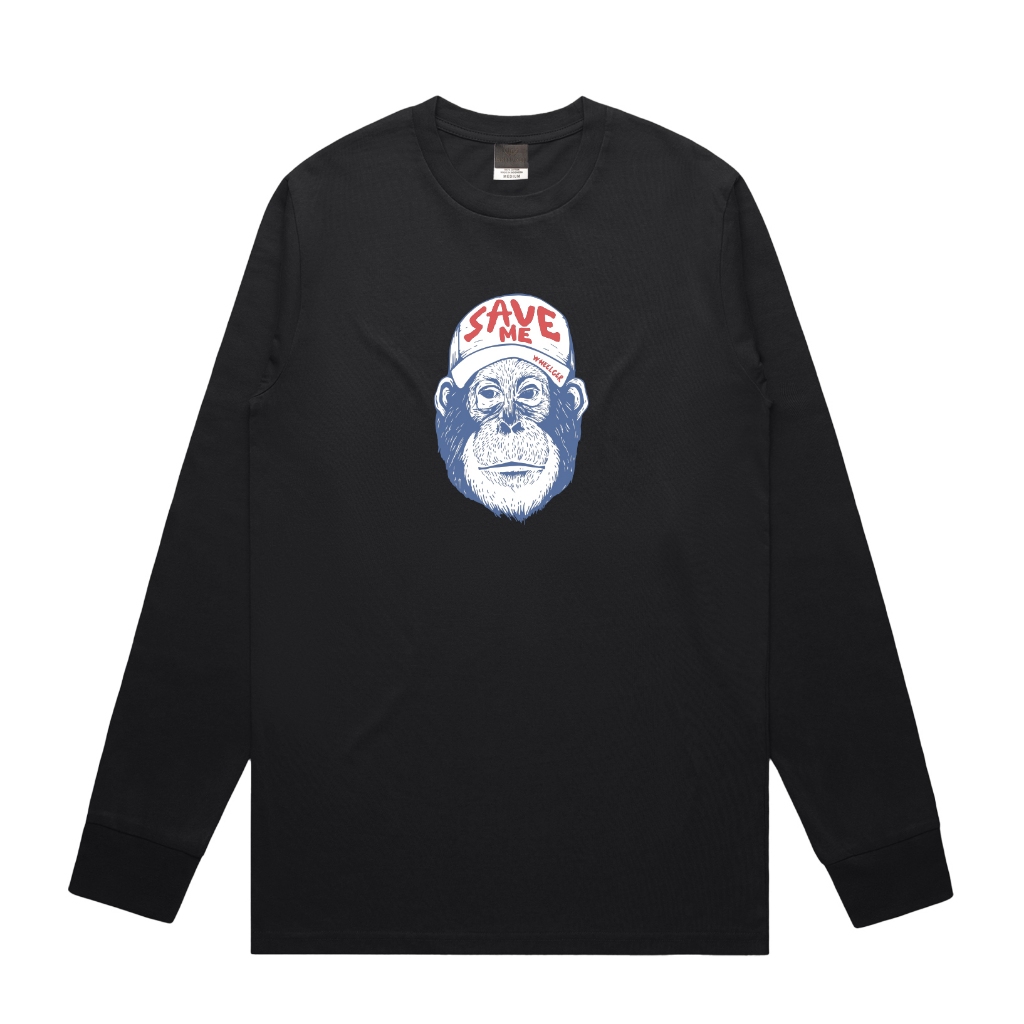 Jual Wheelger Orangutan Tshirt - Black (KAOS GUNUNG) | Shopee Indonesia