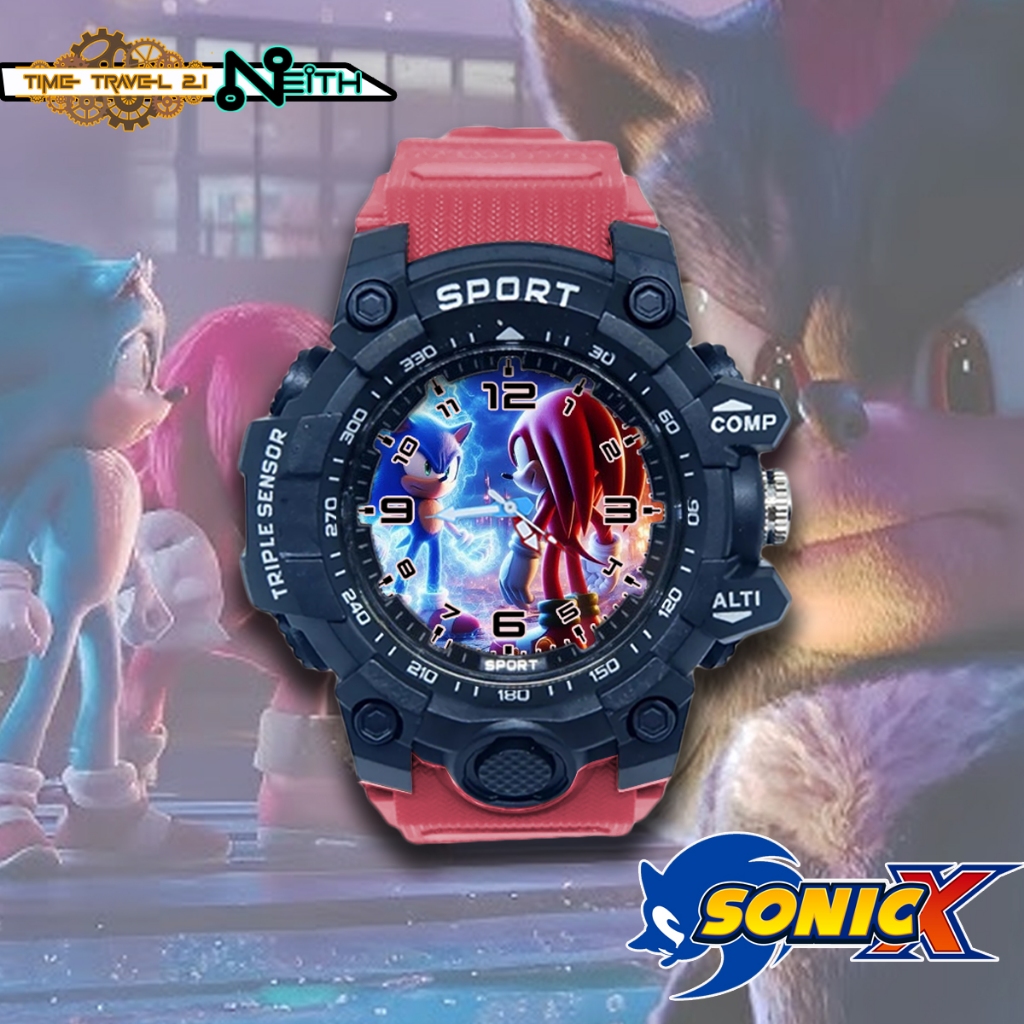 Jual Jam Tangan Sport Anak Terbaru Sonic Strap Ruber Sporty Anti Air ...