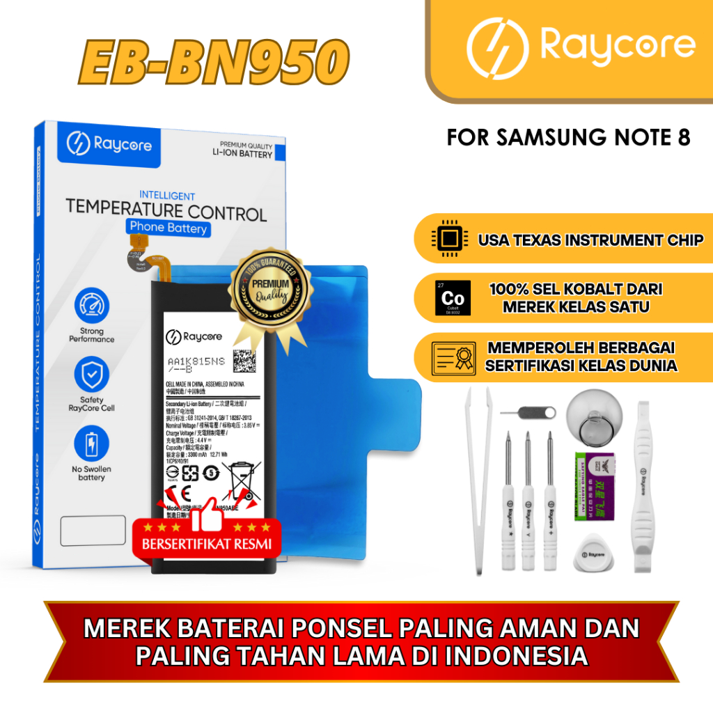 Jual Raycore - Baterai EB-BN950 FOR SAMSUNG GALAXY NOTE 8 ( N950F ...