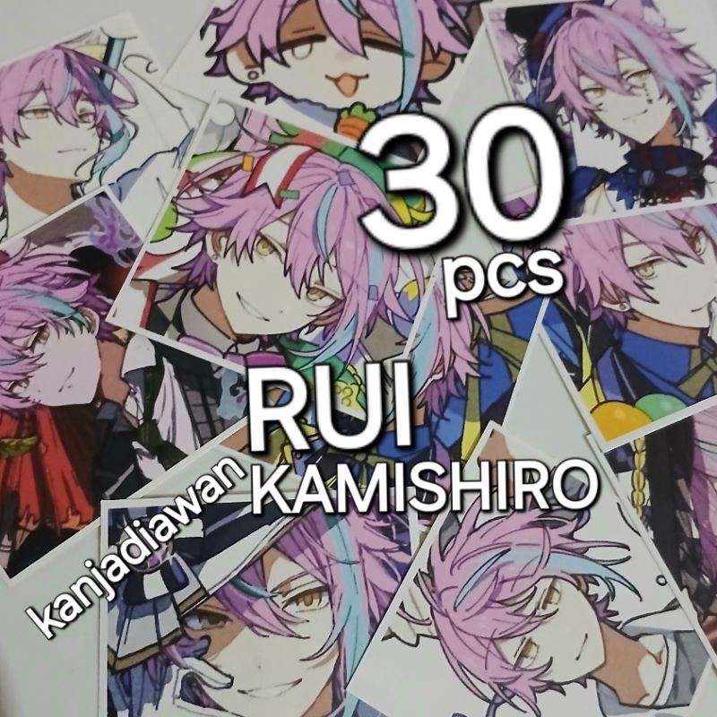 Jual Stiker Rui Kamishiro 30 PC Sticker Anime Kamishiro Rui | Shopee ...