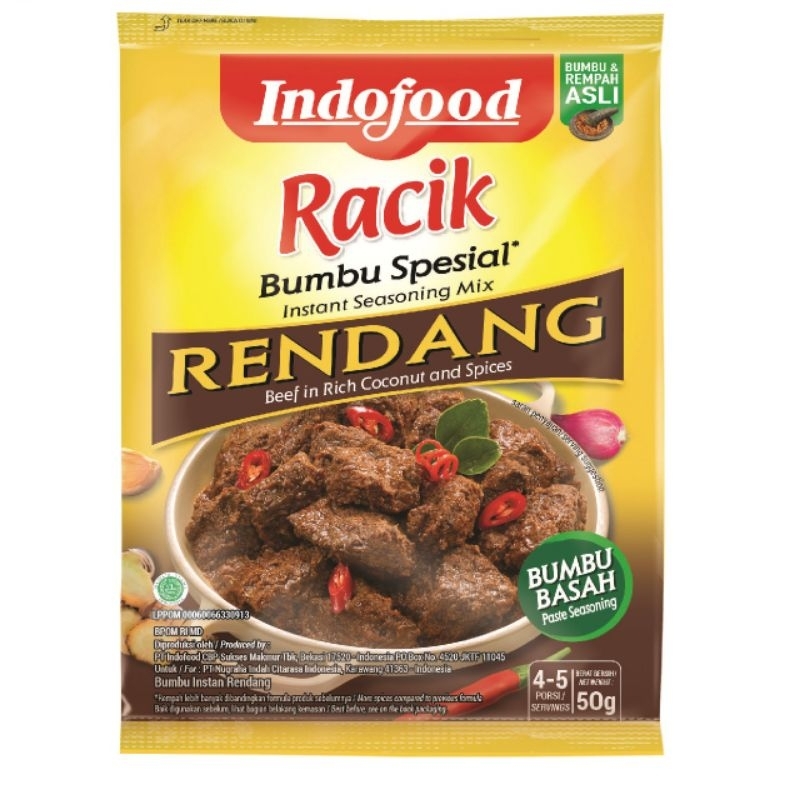 Jual INDOFOOD BUMBU MASAK RACIK SPESIAL RENDANG/BUMBU RACIK/BUMBU ...