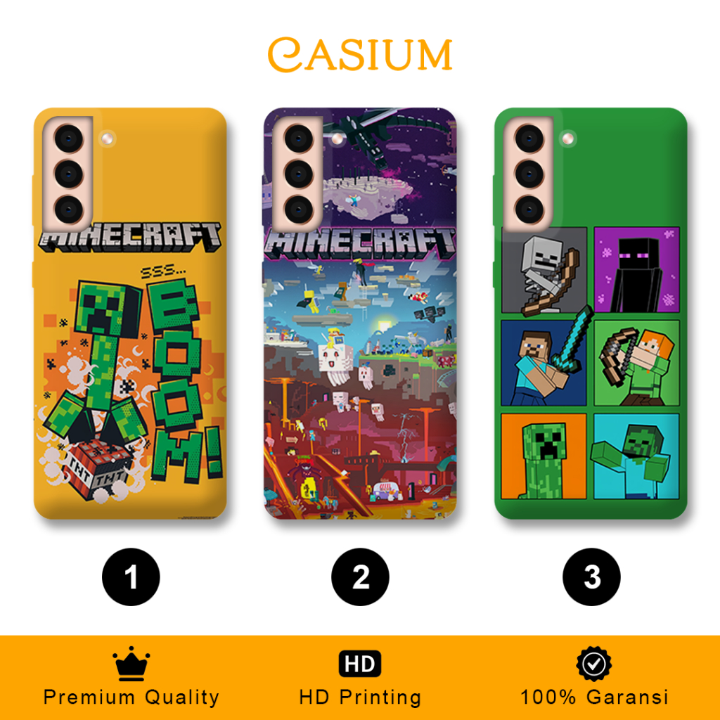 Jual CASIUM - MINECRAFT - PREMIUM CASE HD PRINTING SEMUA TIPE HP ...