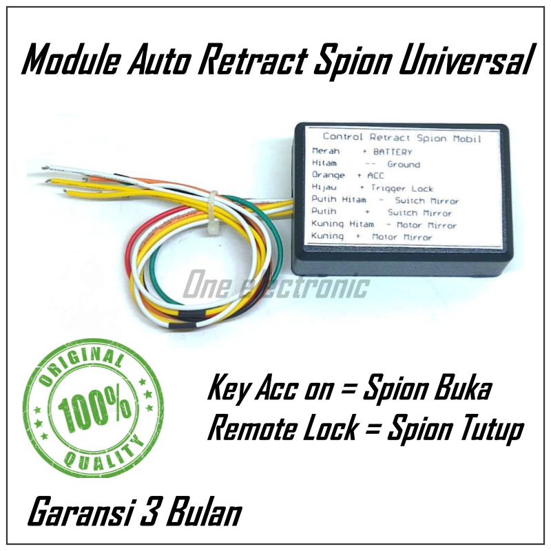 Jual Module Retract Universal Tutup Spion Via Remote Mobil Open key on ...
