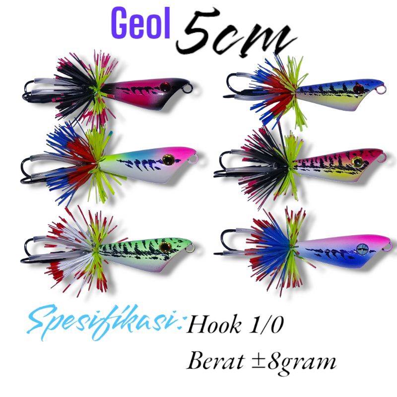 Jual umpan geol mini 4,5 cm lure casting gabus dan toman | Shopee Indonesia