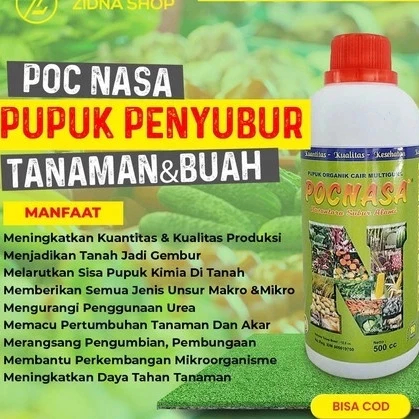 Jual Pupuk Poc Nasa Isi 500 cc , Pupuk Nasa, Pupuk Organik Cair, Pupuk ...