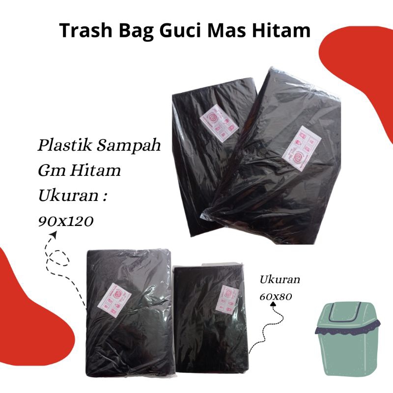 Jual PLASTIK SAMPAH GUCI MAS HITAM | Shopee Indonesia