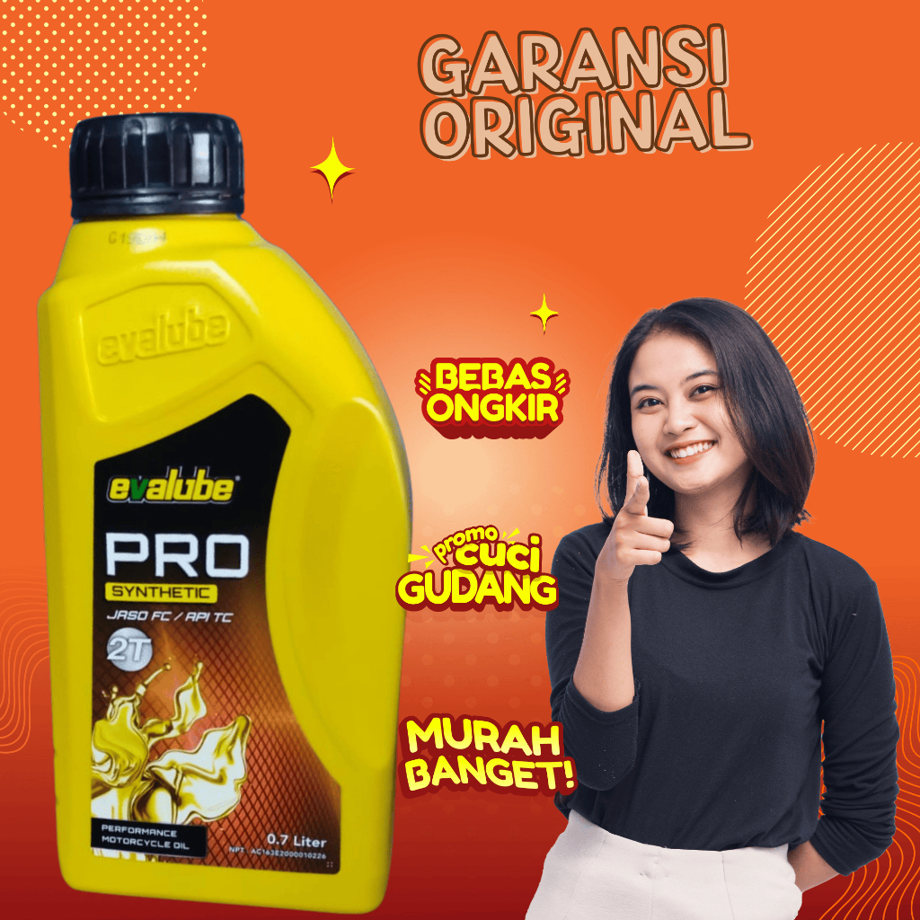 Jual Oli Evalube Pro 0.7lt 2T ( JASO FC / API TC ) | Shopee Indonesia