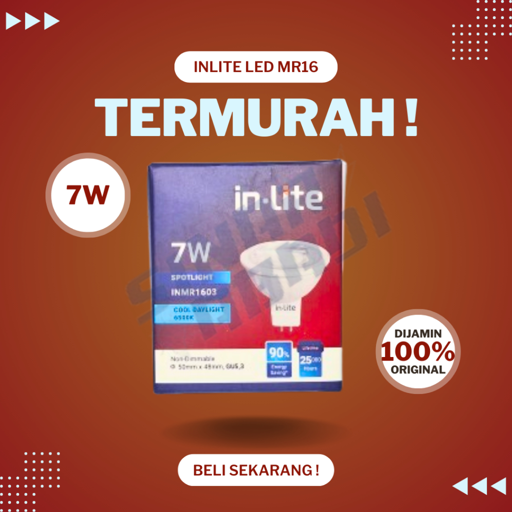 Jual Inlite LED MR16 7W GU5.3 6500K (Putih) | Shopee Indonesia