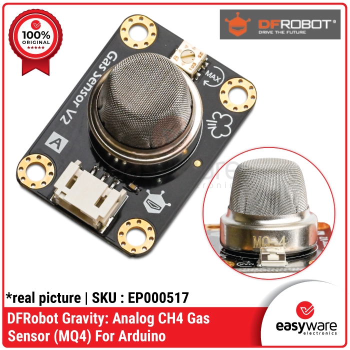 Jual DFRobot MQ-4 Analog Gas Sensor MQ4 For Arduino | Shopee Indonesia
