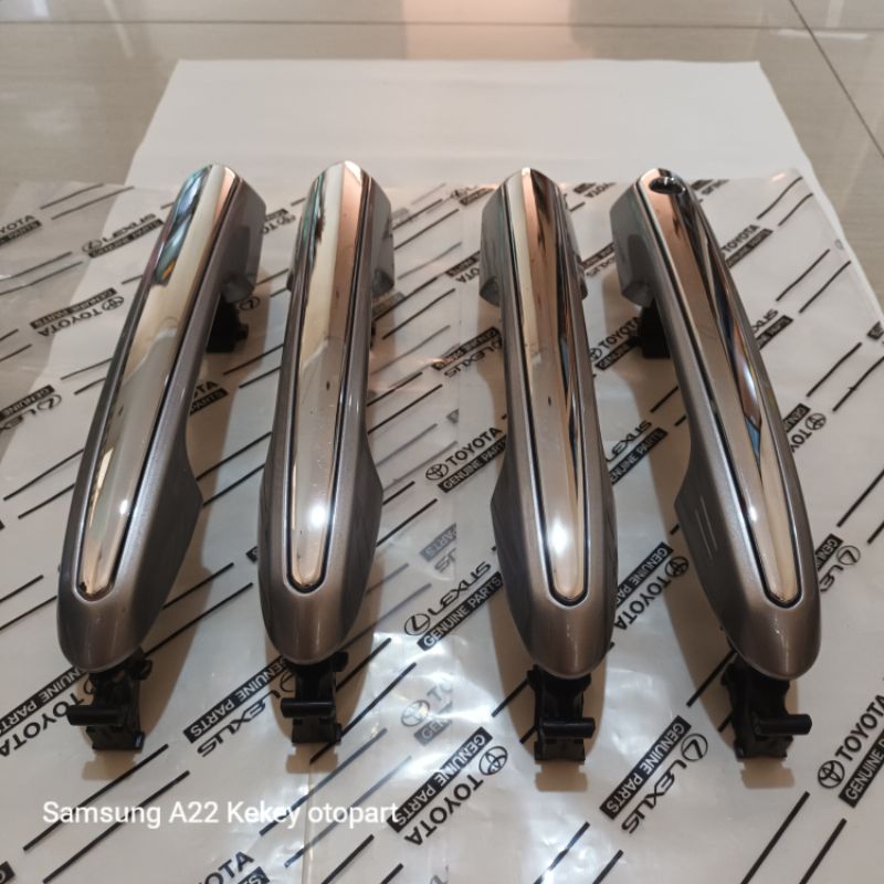 Jual hendel handle pintu luar toyota innova zenix warna silver chrome ...