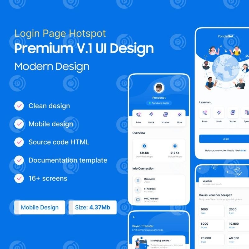 Jual Login page hotspot mikrotik premium V.1 | Shopee Indonesia