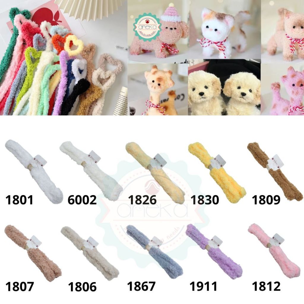 Jual KATALOG - Kawat Bulu Poppy Tebal Premium / Boneka Kawat / Plush ...