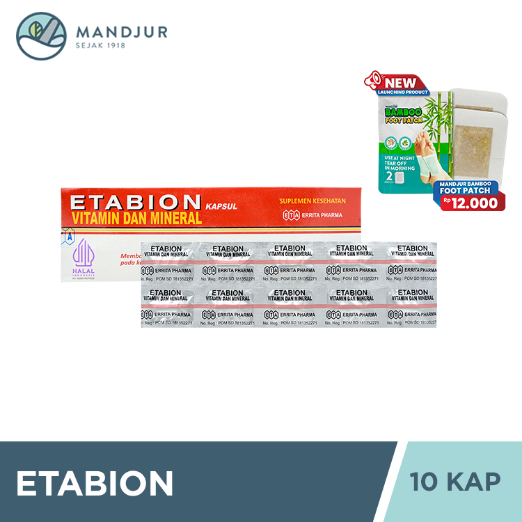 Jual Etabion 10 Kapsul - Suplemen Penambah Darah | Shopee Indonesia