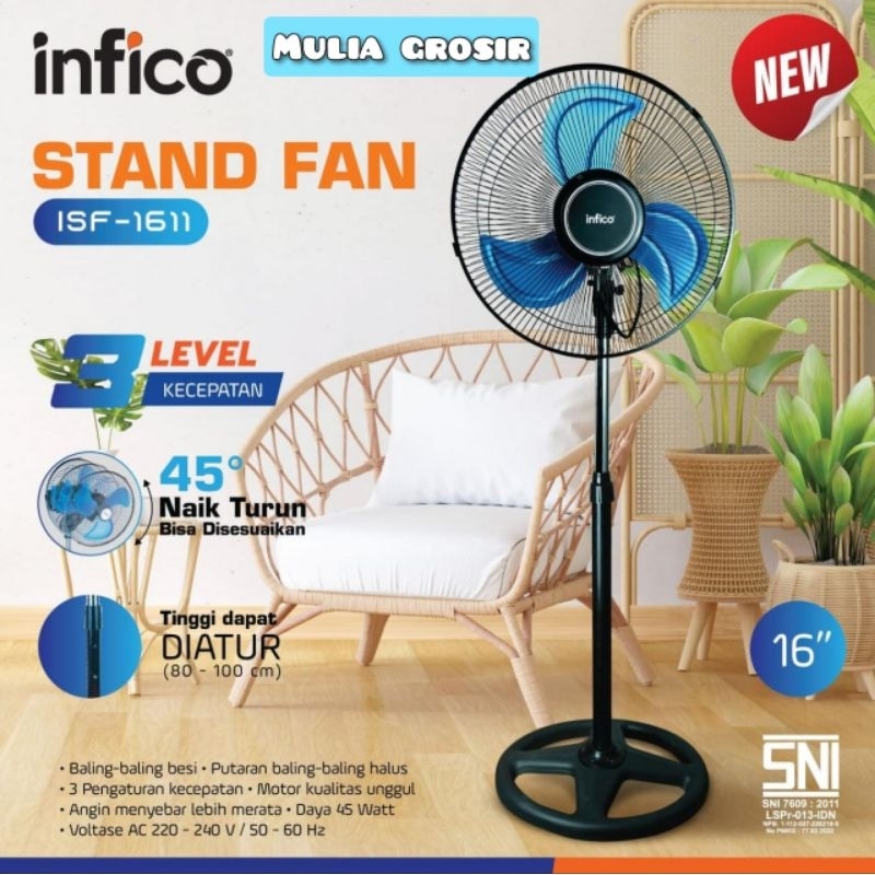 Jual Stand Fan Infico 16inch Kipas Besi Infico 16inch | Shopee Indonesia