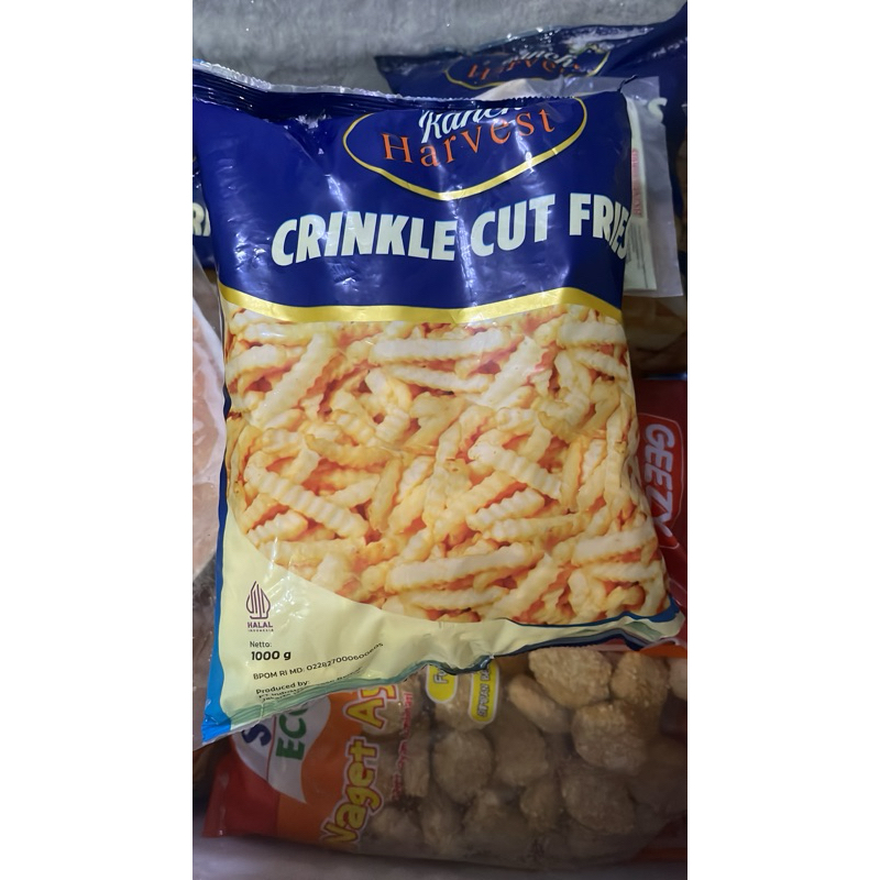 Jual Kentang Cut Crinkle Harvest atau kentang bentuk keriting berat 1 ...