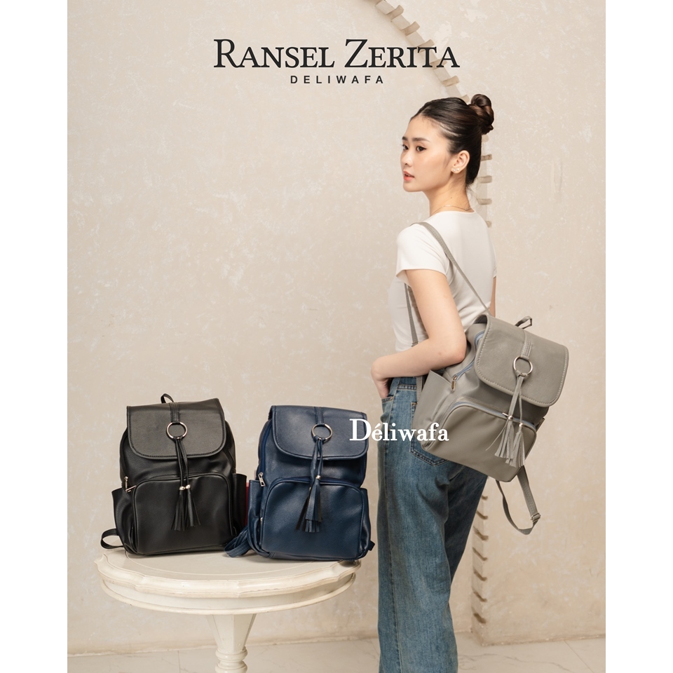 Jual Deliwafa - [Tas Wanita] Zerita Tas Ransel ( Ring Kuncir Random ...