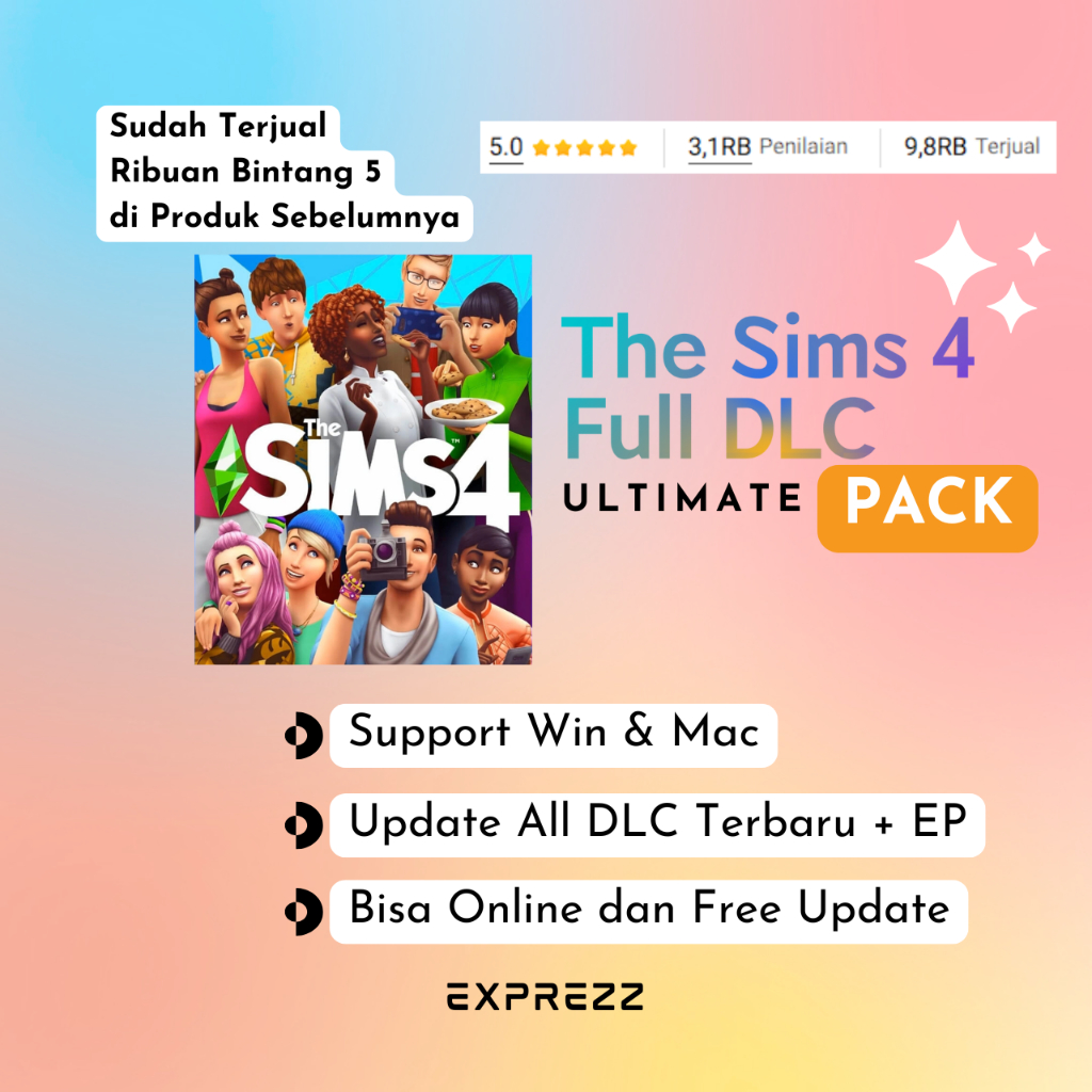 Jual The Sims 4 Full DLC Untuk Windows / Mac - Dilengkapi FItur Auto ...