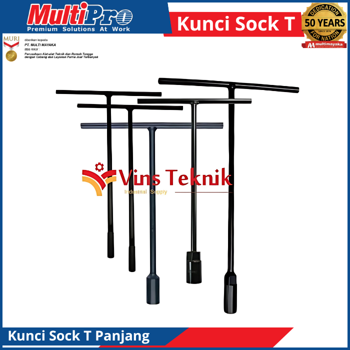 Jual SATUAN kunci T panjang kunci shock T socket T MULTIPRO | Shopee ...