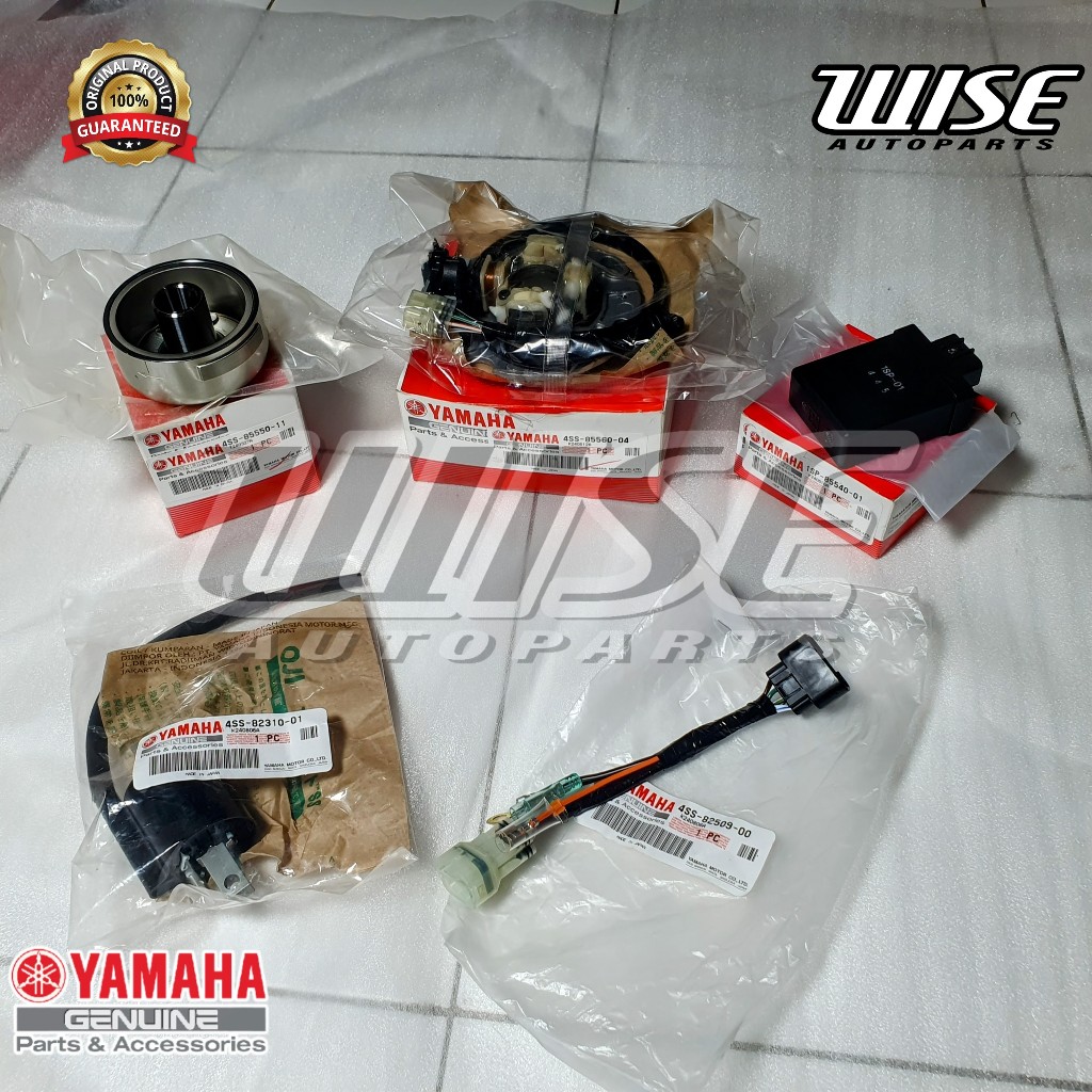 Jual FULLSET KELISTRIKAN YZ125 ORI YGP ORIGINAL YAMAHA YZ 125 FULL SET PENGAPIAN COIL KOIL CDI ...