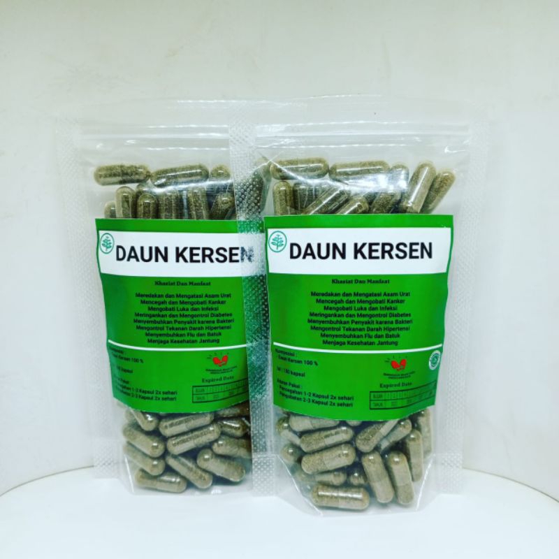 Jual kapsul daun kersen isi 100 kapsul | Shopee Indonesia