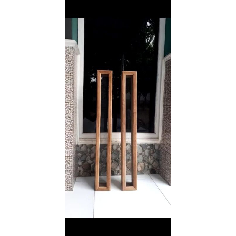 Jual Loster Kayu Jati 120x10 double list + kawat nyamuk | Shopee Indonesia