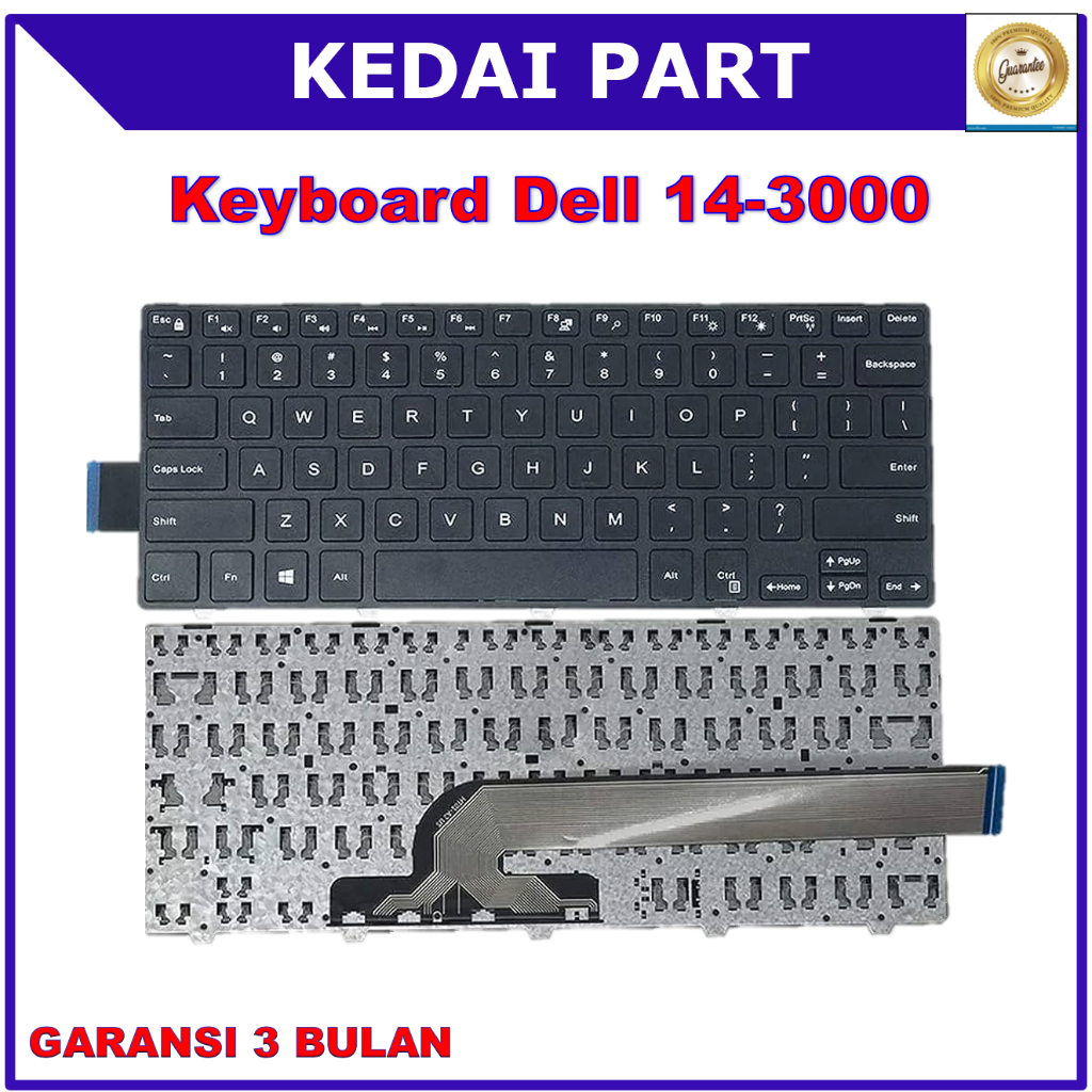 Jual KEYBOARD DELL INSPIRON 14-3000 14-3441 14-3442 14-3446 14-3447 14 ...