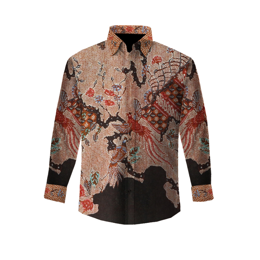 Jual Kain Batik Tulis Asli Tanahan Pola Kemeja Pria Premium Sutra ATBM ...