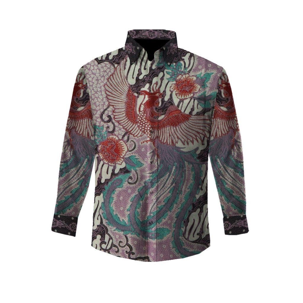Jual Kain Batik Tulis Asli Tanahan Pola Kemeja Pria Premium Sutra ATBM ...