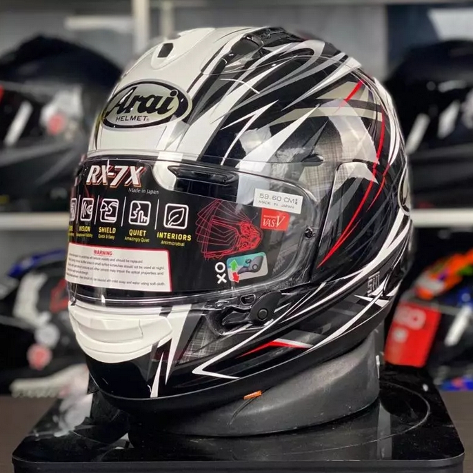 Jual Helm Arai RX7X Radical White RX-7X Arai Original Japan SNI ...