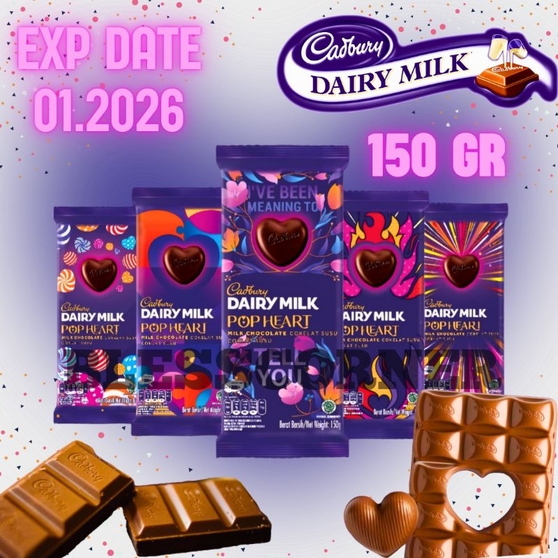 Jual Cadbury Dairy Milk Chocolate 160 Gr Cadbury Pop Heart 150 Gr ... Jual Cadbury Dairy Milk Chocolate 160 Gr Cadbury Pop Heart 150 Gr ...