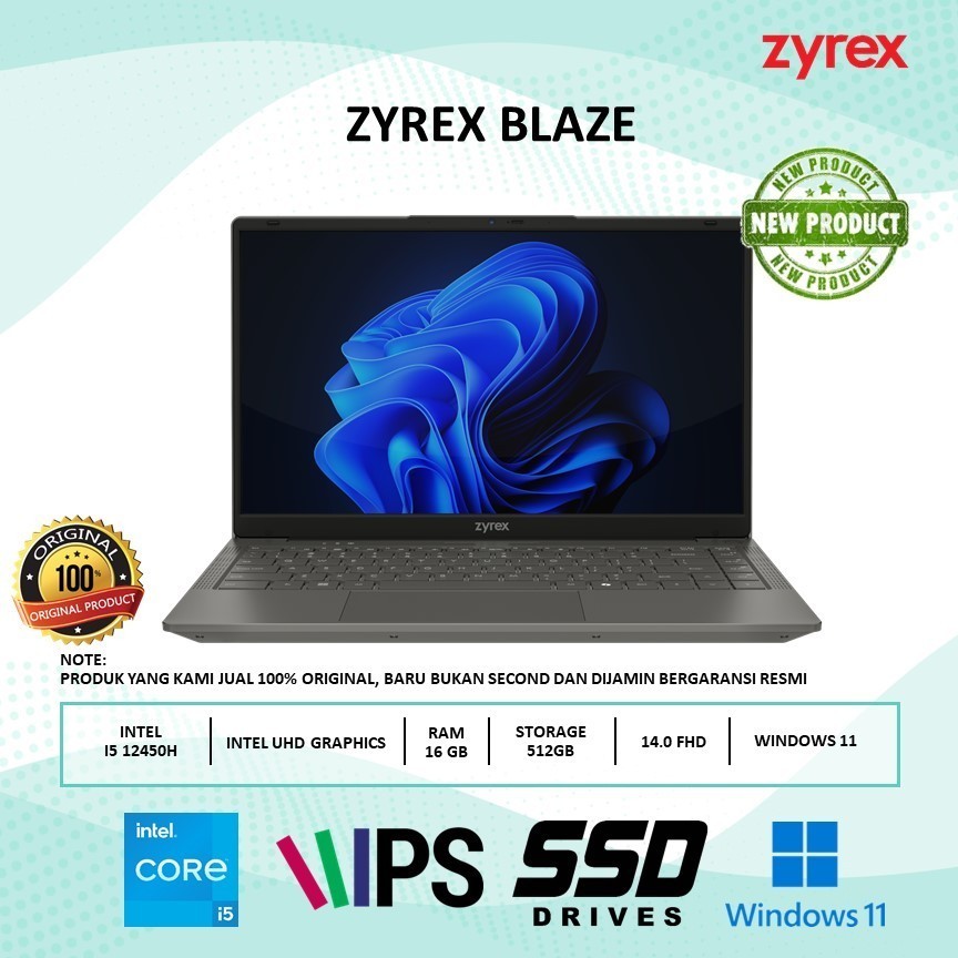 Jual LAPT0P ZYREX BLAZE - GREY | Shopee Indonesia