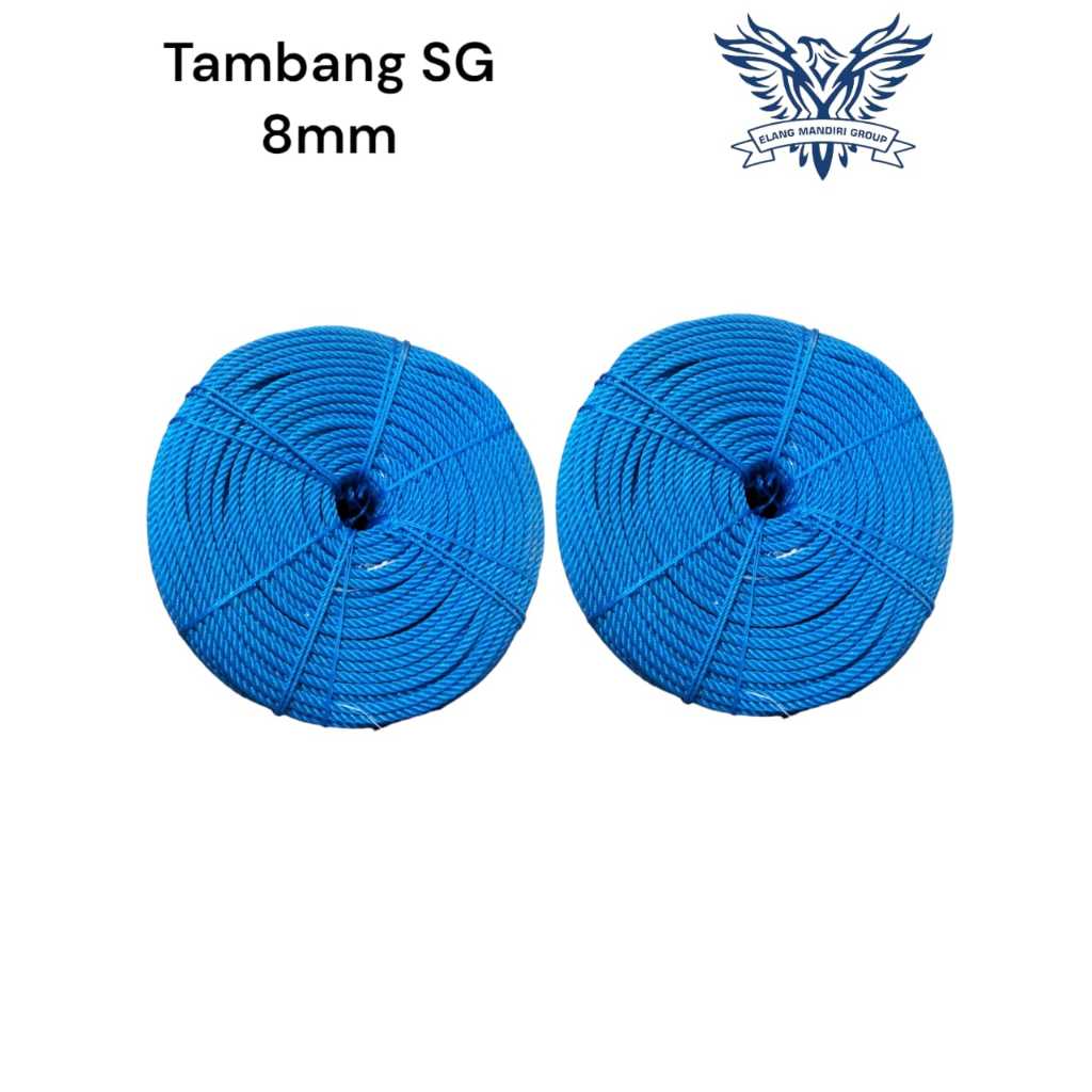 Jual Tali Tambang 8mm 1 kg Tali Tampar/ Tambang Plastik Warna Biru | Shopee Indonesia