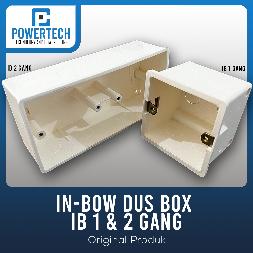 Jual InBow Dus Saklar PVC BEST QUALITY!( Variant 1 & 2 Gang ) | Shopee ...