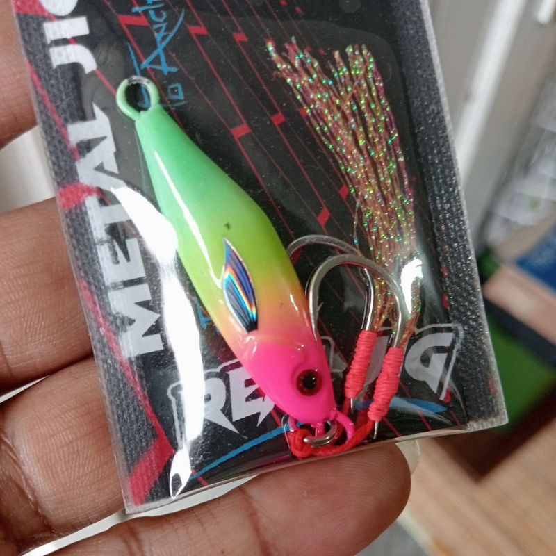 Jual micro Jig Full GID 15gr lengkap Double Assist Hook | Shopee Indonesia