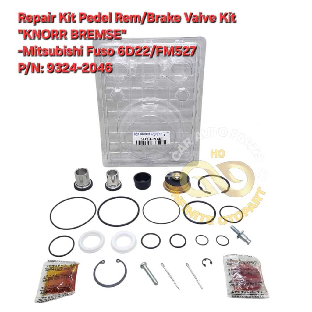 Jual REPAIR KIT PEDAL REM BRAKE VALVE KIT FUSO 6D22 FM527 KNORR 9324 ...