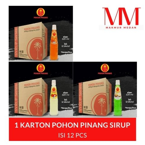 Jual 1 KARTON SIRUP POHON PINANG ISI 12 PCS | Shopee Indonesia