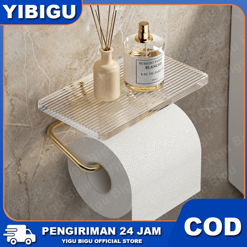 Jual COD Tempat tisu toilet minimalis Tempat Tissue Gulung Kamar Mandi ...