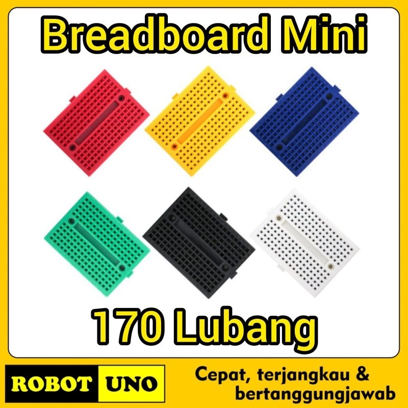 Jual SYB-170 Breadboard 170 Lubang Breadboard Mini SYB-170 Tie Point ...