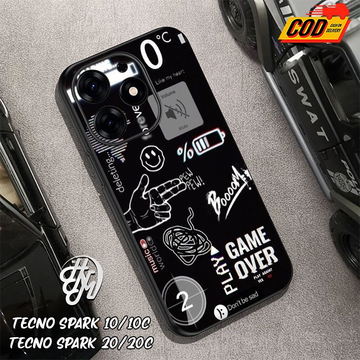 Jual Hmm Case Pro Camera Tecno Spark 10 10c 20 20c Terbaru Fashion Case Black Aesthetic